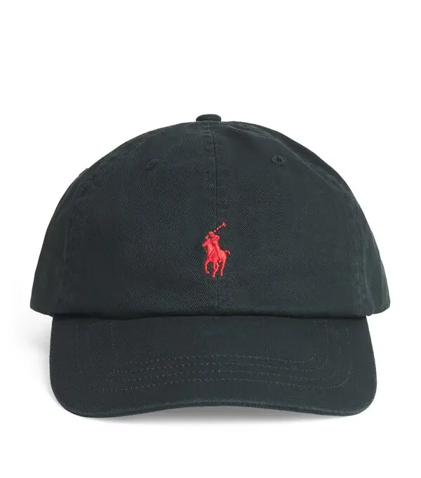 Polo Ralph Lauren Cotton Logo Baseball Cap - Black