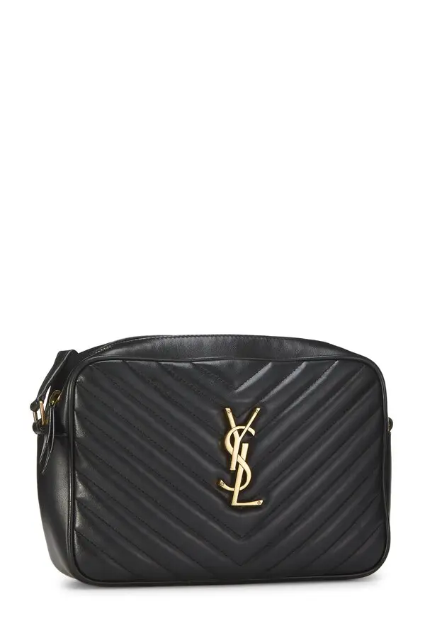 Saint Laurent Quilted Calfskin Camera Bag - Black