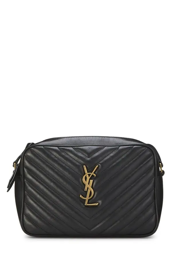 Saint Laurent Quilted Calfskin Camera Bag - Black