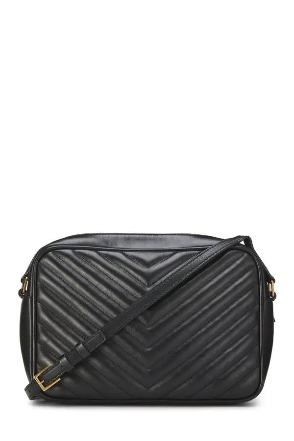 Saint Laurent Quilted Calfskin Camera Bag - Black