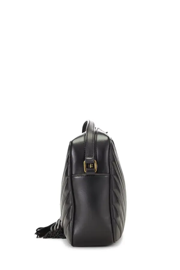 Saint Laurent Quilted Calfskin Lou Camera Bag - Black