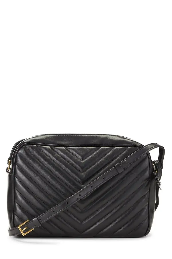 Saint Laurent Quilted Calfskin Lou Camera Bag - Black