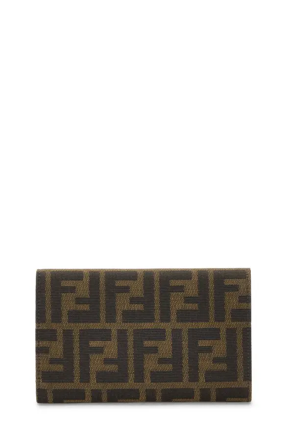 Fendi Zucca Canvas Compact Wallet
