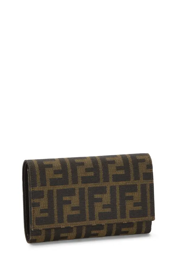 Fendi Zucca Canvas Compact Wallet
