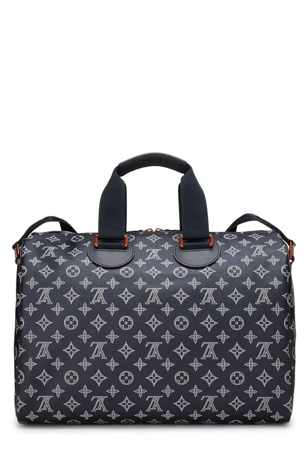 LOUIS VUITTON Kim Jones Monogram Upside Down Keepall Bandouliere 40 - Navy