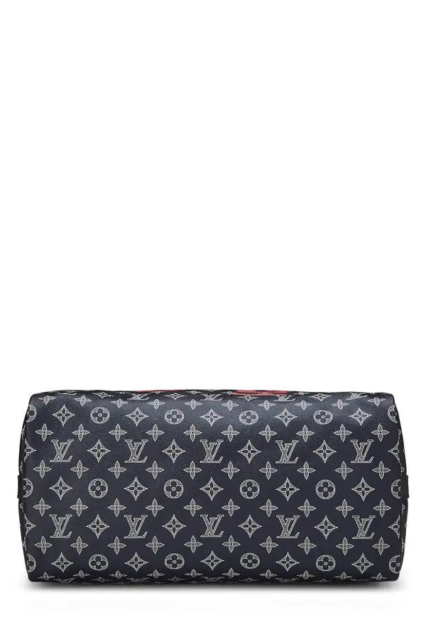 LOUIS VUITTON Kim Jones Monogram Upside Down Keepall Bandouliere 40 - Navy
