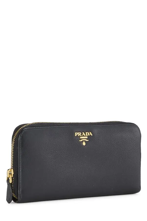 Prada Calfskin Zip Around Wallet