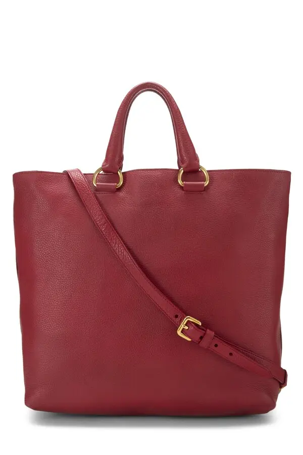 Prada Vitello Daino Shopping Tote