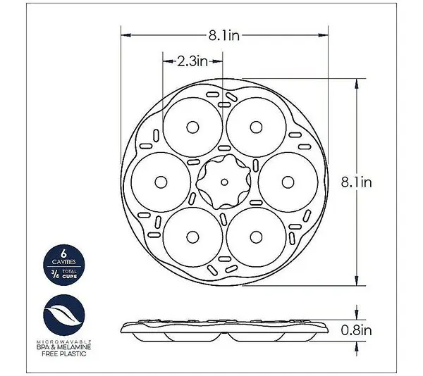 NORDICWARE Microwave Donut Bites Pan