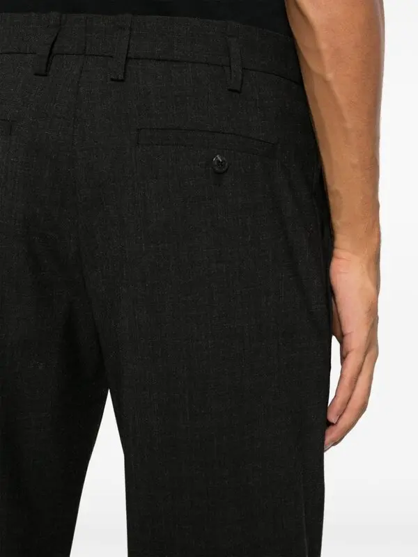 Neil Barrett Cropped Gabardine Tapered Trousers - Grey