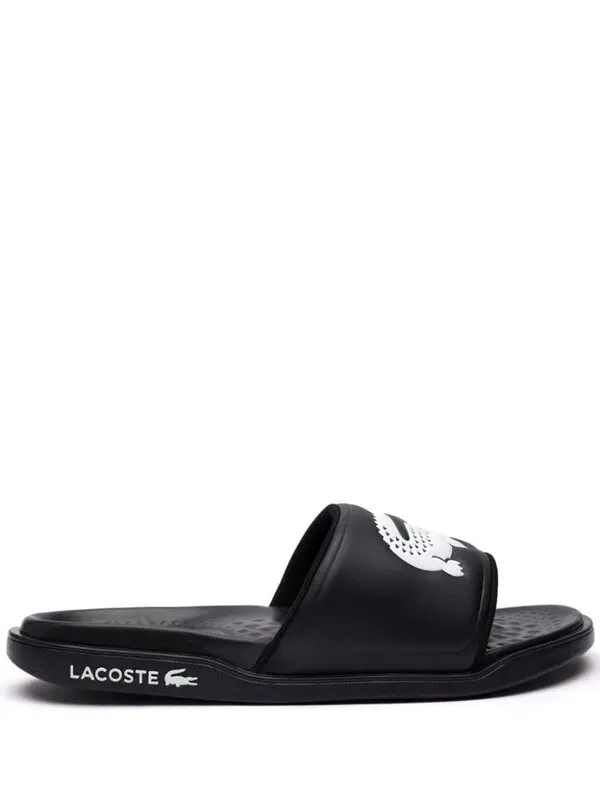 Lacoste Croco Dualiste Logo Strap Slides