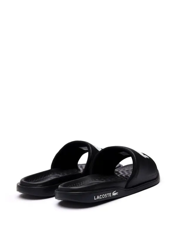 Lacoste Croco Dualiste Logo Strap Slides