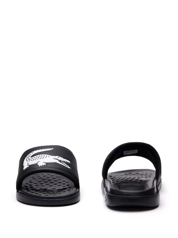Lacoste Croco Dualiste Logo Strap Slides