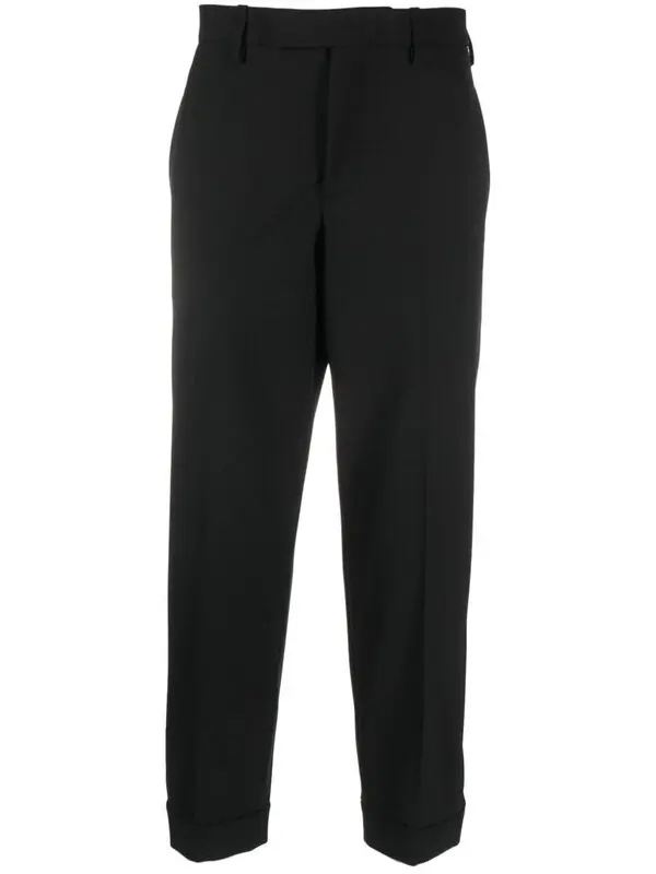 Neil Barrett Cropped Tapered Trousers - Black