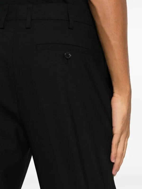 Neil Barrett Cropped Tapered Trousers - Black