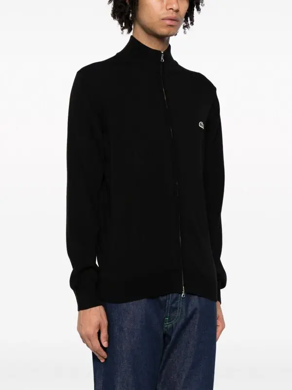 Lacoste Logo-patch Zip-up Cardigan