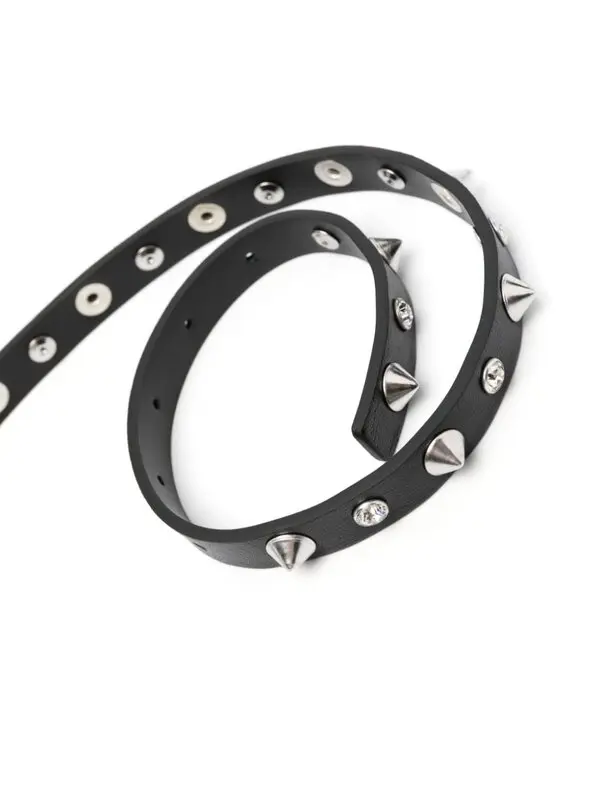 Alessandra Rich Spike-embellished Belt - Black