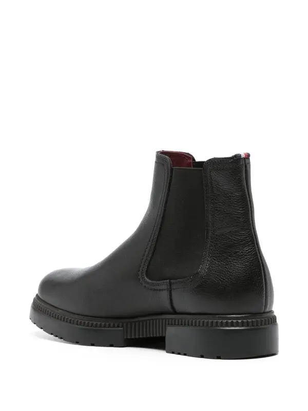 Tommy Hilfiger Monogram Plaque Ankle Boots