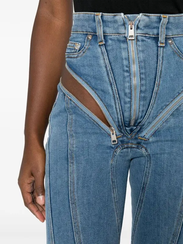 MUGLER Spiral Skinny Jeans
