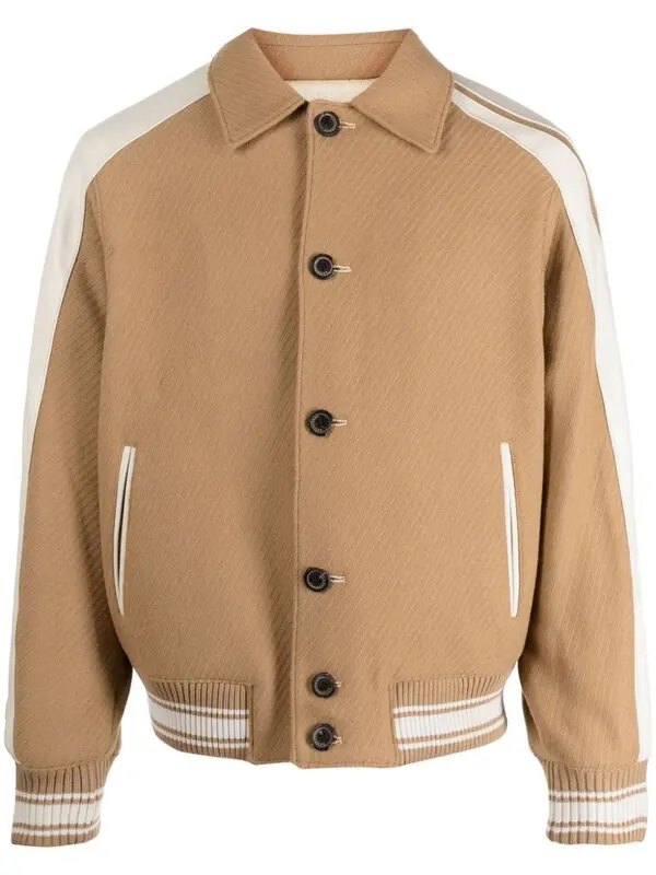 ADER ERROR Button-down Ribbed Bomber Jacket