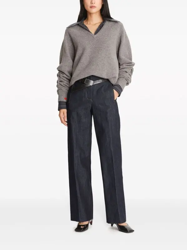 Tory Burch Selvedge Straight-leg Jeans