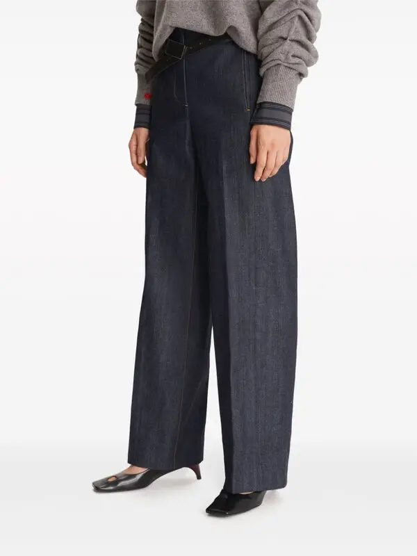 Tory Burch Selvedge Straight-leg Jeans