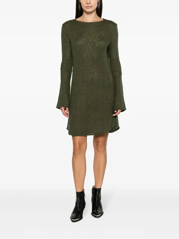 Our Legacy Two Face Crochet-knit Minidress