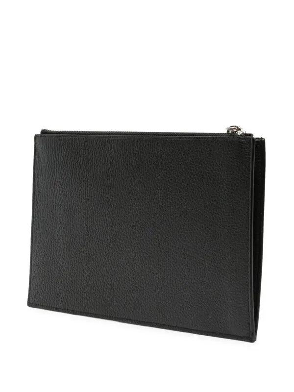 ORTIGNI Leather Clutch - Black