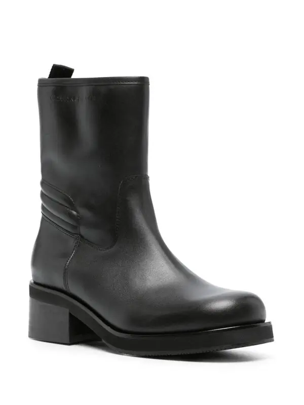Calvin Klein 55mm Leather Biker Boots