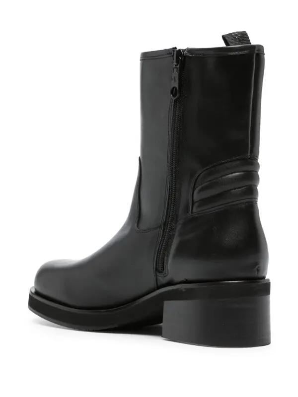 Calvin Klein 55mm Leather Biker Boots