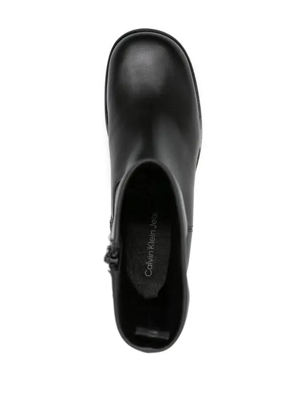 Calvin Klein 55mm Leather Biker Boots