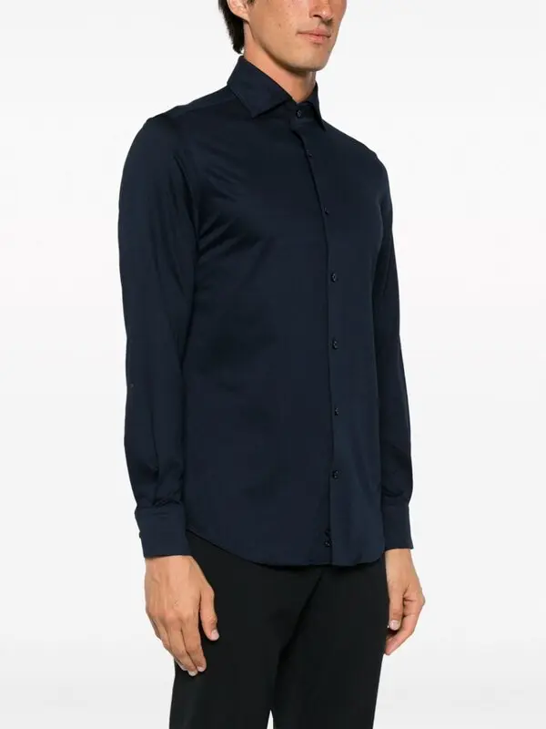 Boggi Milano Long-sleeve Button-up Shirt - Blue