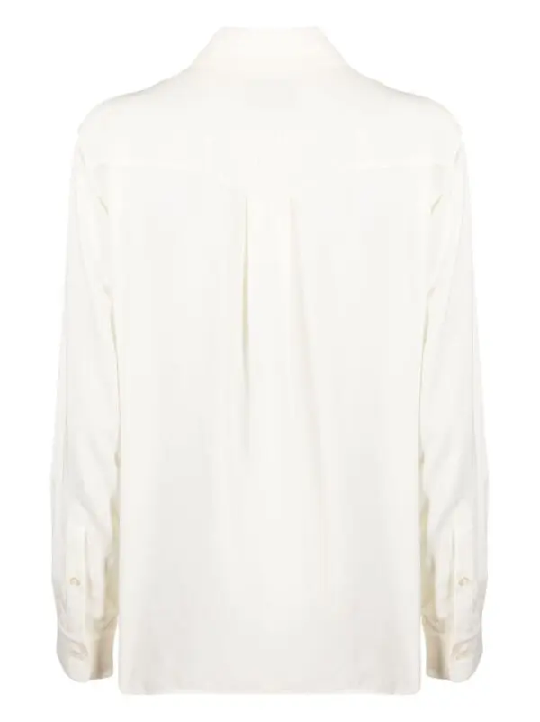 Officine Générale Pointed-collar Button-up Shirt - Neutrals