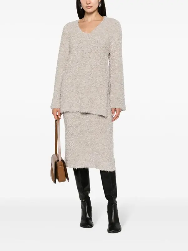 BY MALENE BIRGER Alpaca Wool-blend Midi Skirt