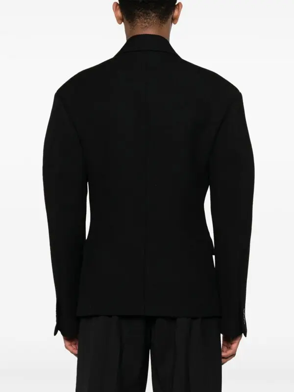 Off-White Double-breasted Virgin-wool Blazer