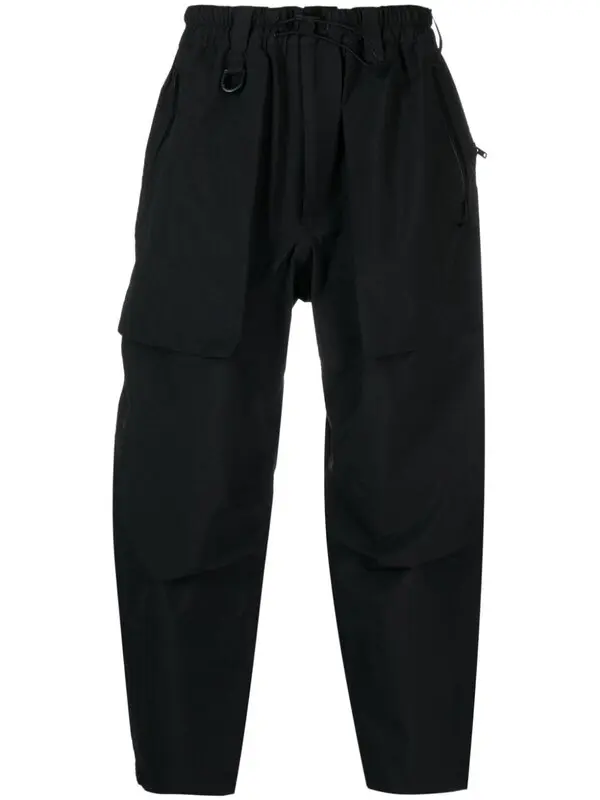 Y3 Graphic Hard Shell Straight Trousers - Black