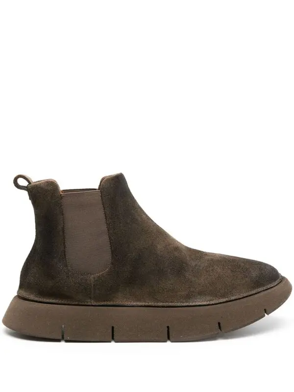 Marsèll 30mm Intagliata Suede Chelsea Boots - Brown