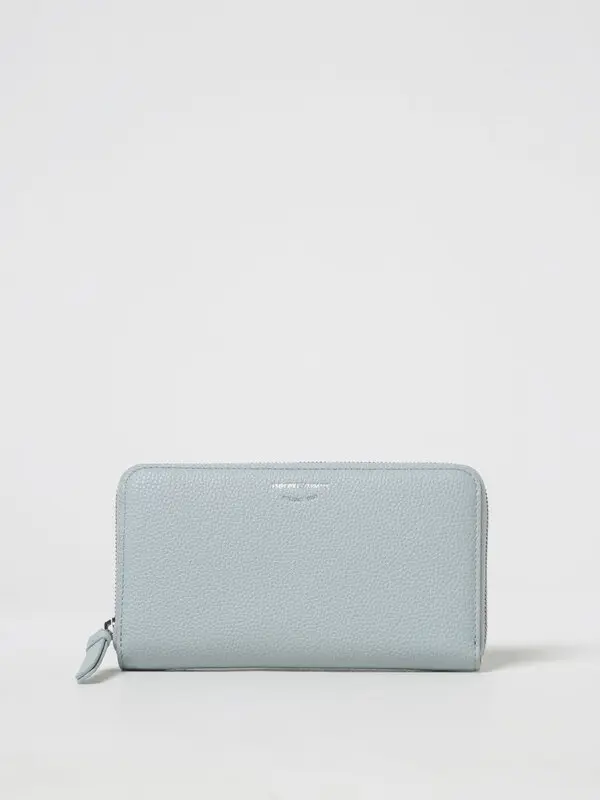 Emporio Armani Wallet In Grained Synthetic Leather - Dust