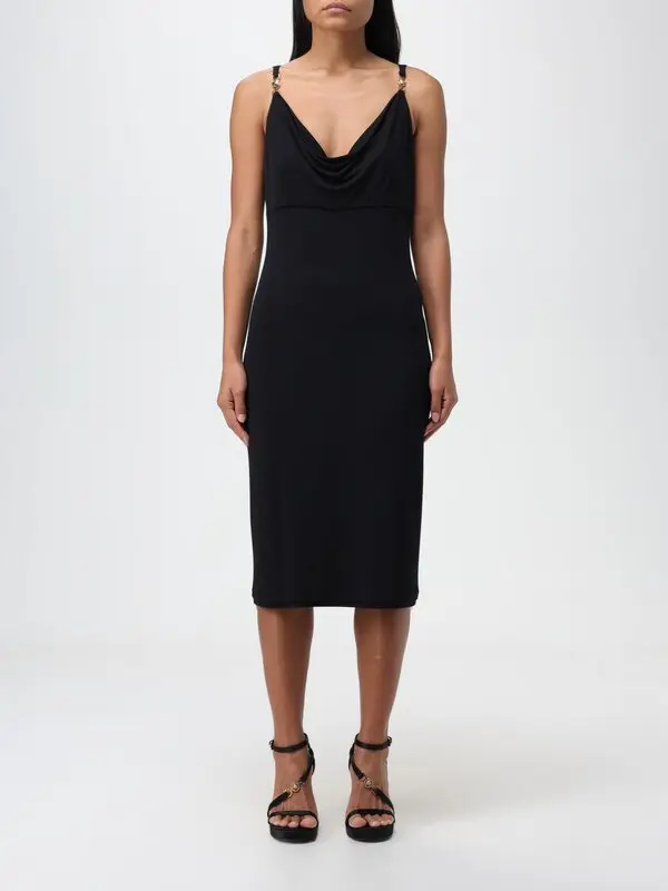 Buy Versace Dress In Stretch Viscose - Black At 40% Off