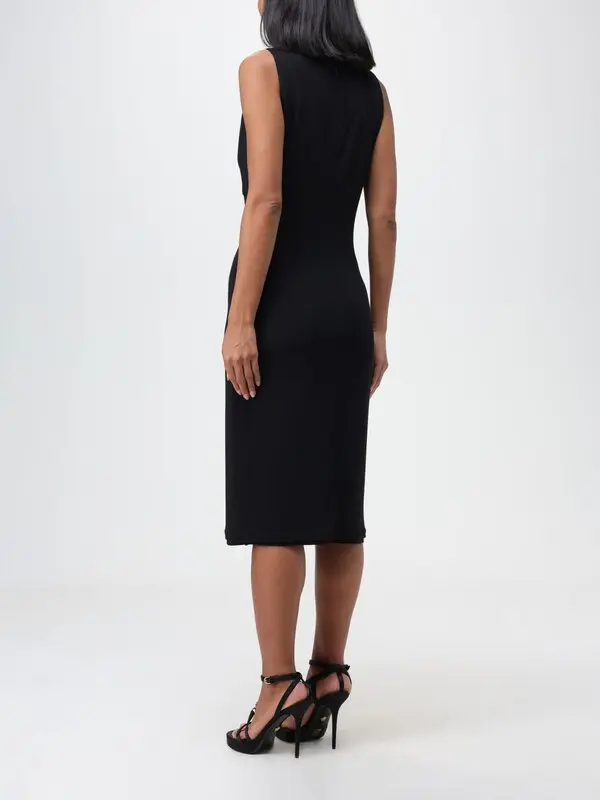 Buy Versace Dress In Stretch Viscose - Black At 40% Off