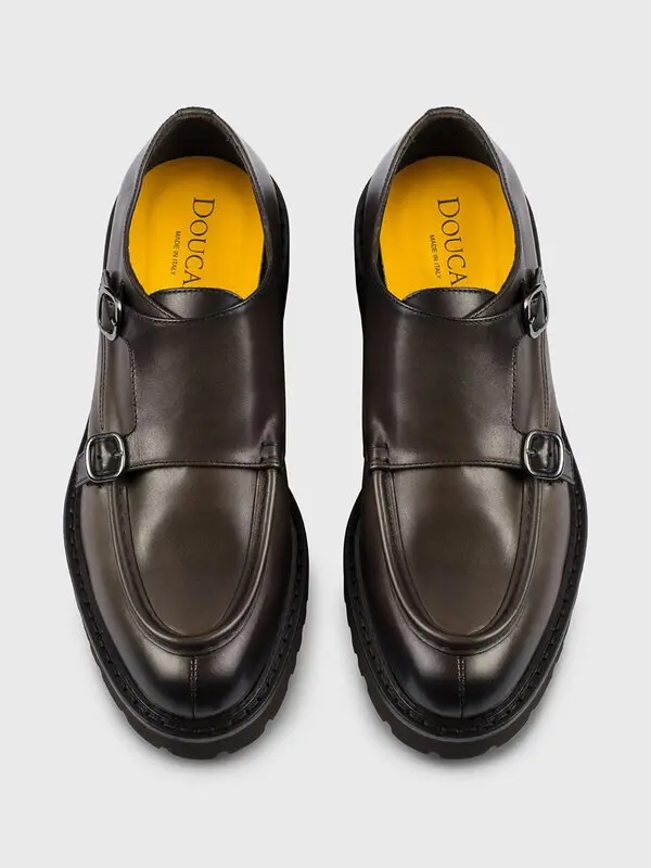 DOUCAL'S Monk Strap Shoes - Dark