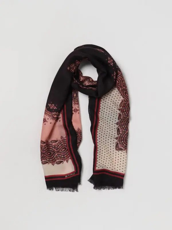 Etro Scarf In Wool And Cashmere Blend