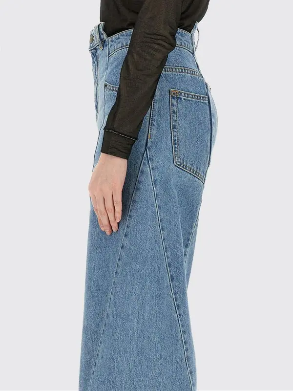 MAISON MARGIELA Wide Leg Jeans - Gnawed Blue