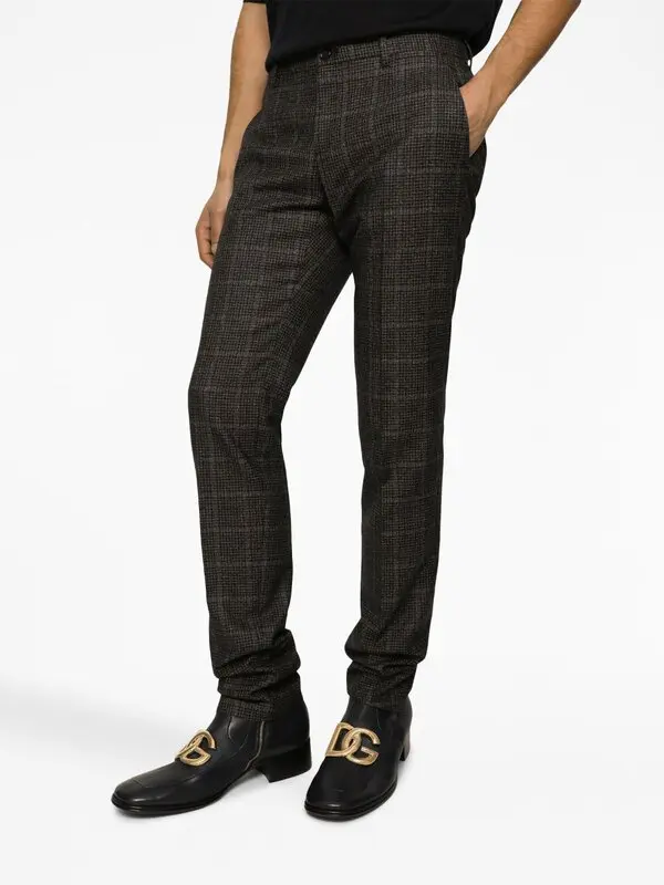 Dolce & Gabbana Plaid-check Tailored Trousers