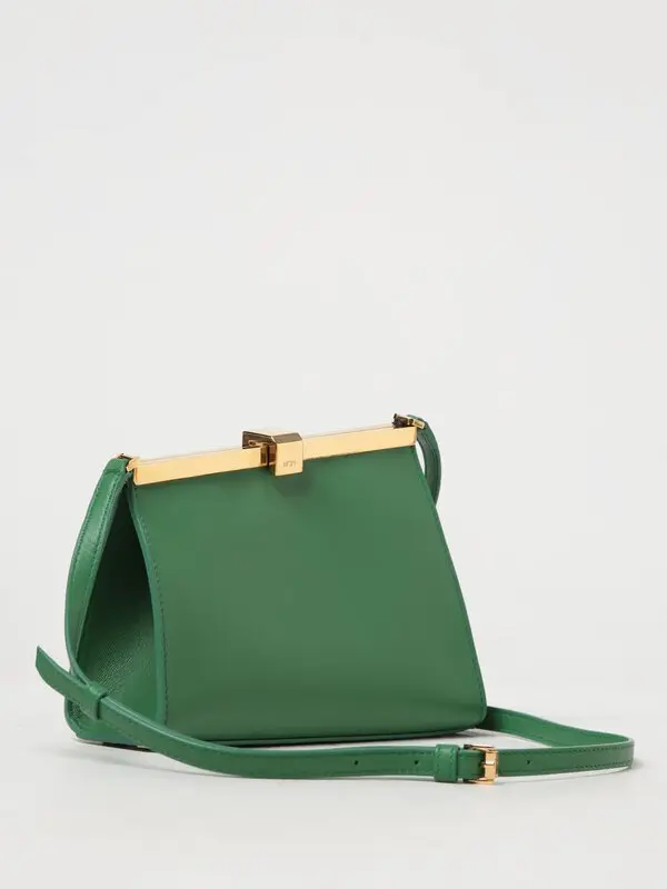 N° 21 Jaenne Leather Bag With Gold Tone Clasp