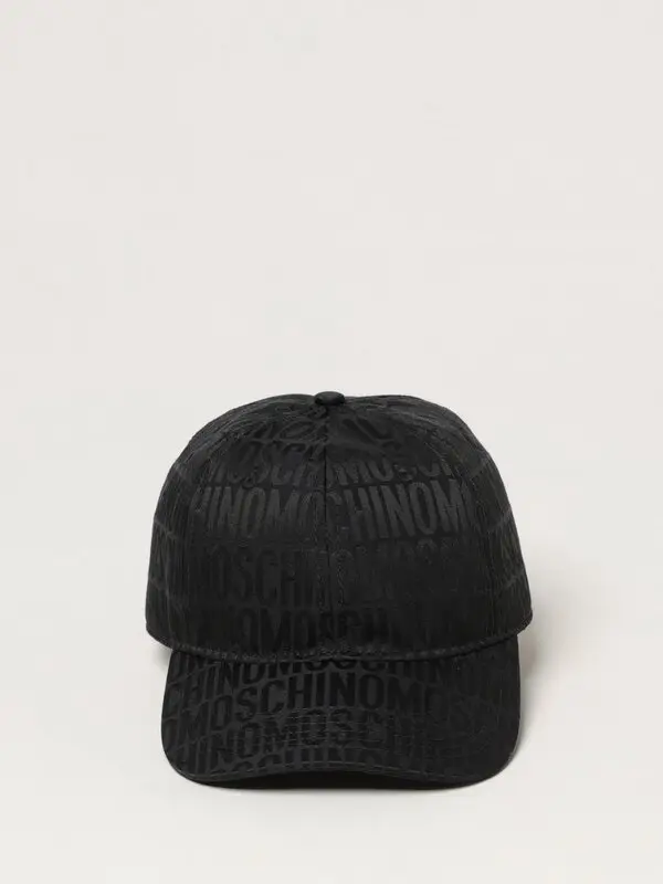 Moschino Jacquard Logo Baseball Cap - Black 1