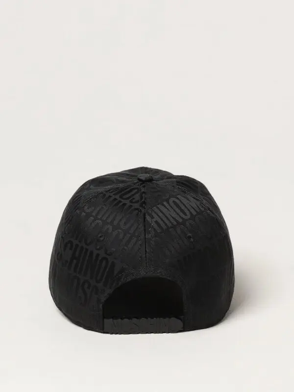 Moschino Jacquard Logo Baseball Cap - Black 1