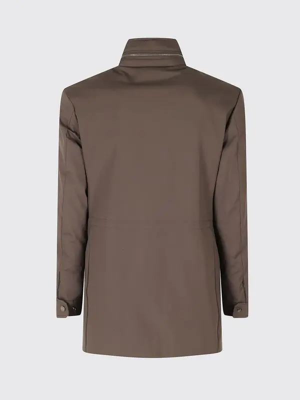 MOORER Knee-length Polyester Parka With High Collar
