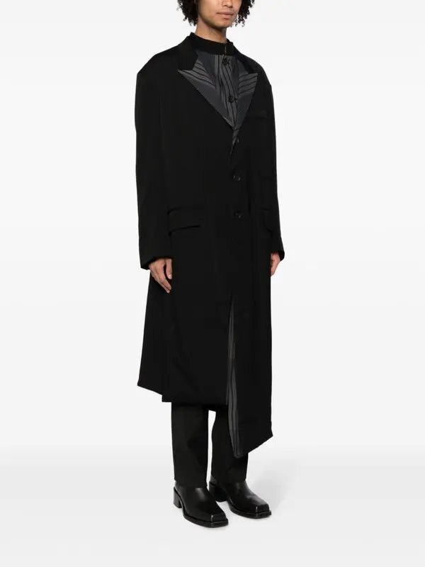 Yohji Yamamoto Asymmetric Wool Coat