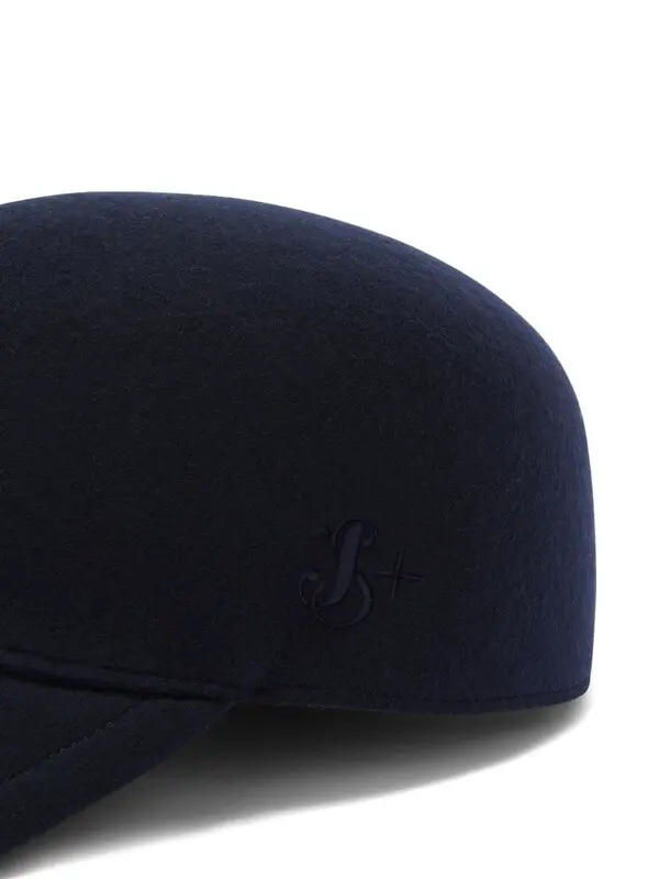 JIL SANDER Embroidered Logo Wool Felt Cap